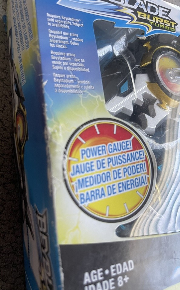 Beyblade Burst Turbo Sling Shot Riptide Blast Set Age 8+ Power Gauge ...