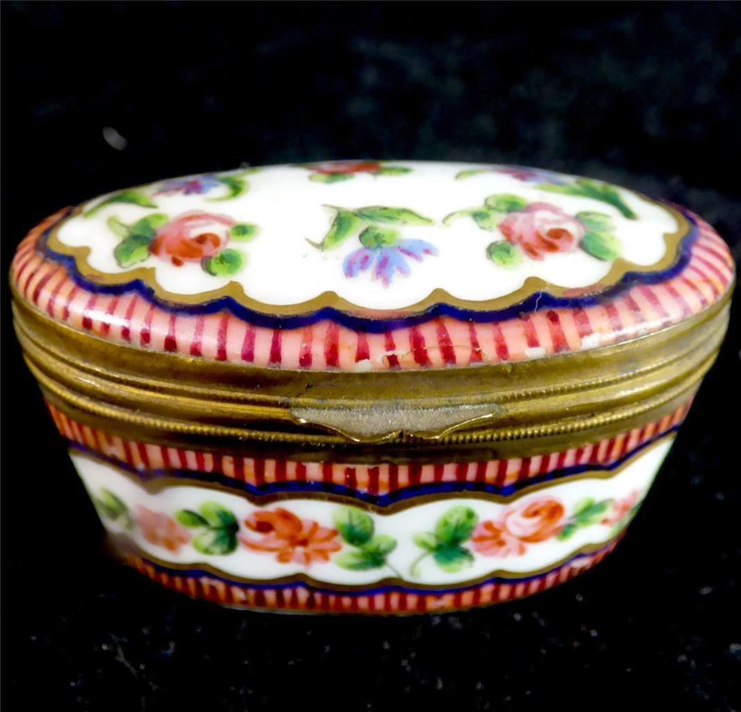 ANTIQUE FRENCH SEVRES STYLE PORCELAIN SNUFF BOX | eBay