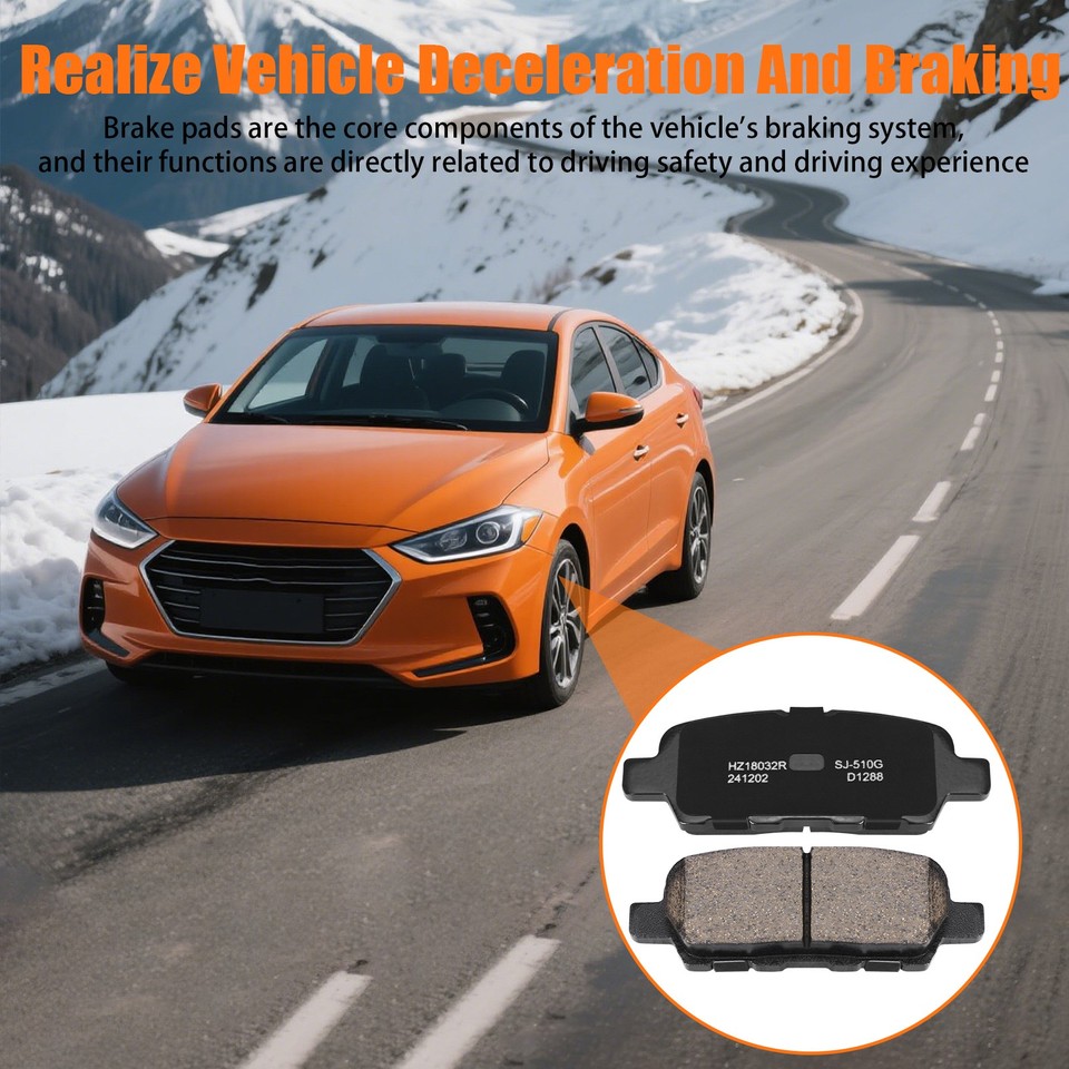 Ceramic Brake Pad Kit 8-PC w/Hardware for Nissan Sentra 2007-2017 | eBay