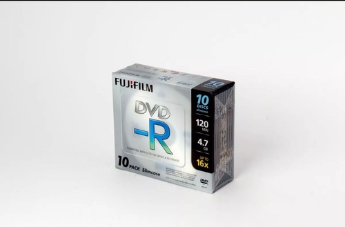 Fujifilm DVD-R - Blank DVDs - upto 16x - 4.7GB - Slim Case - 10 Pack ...