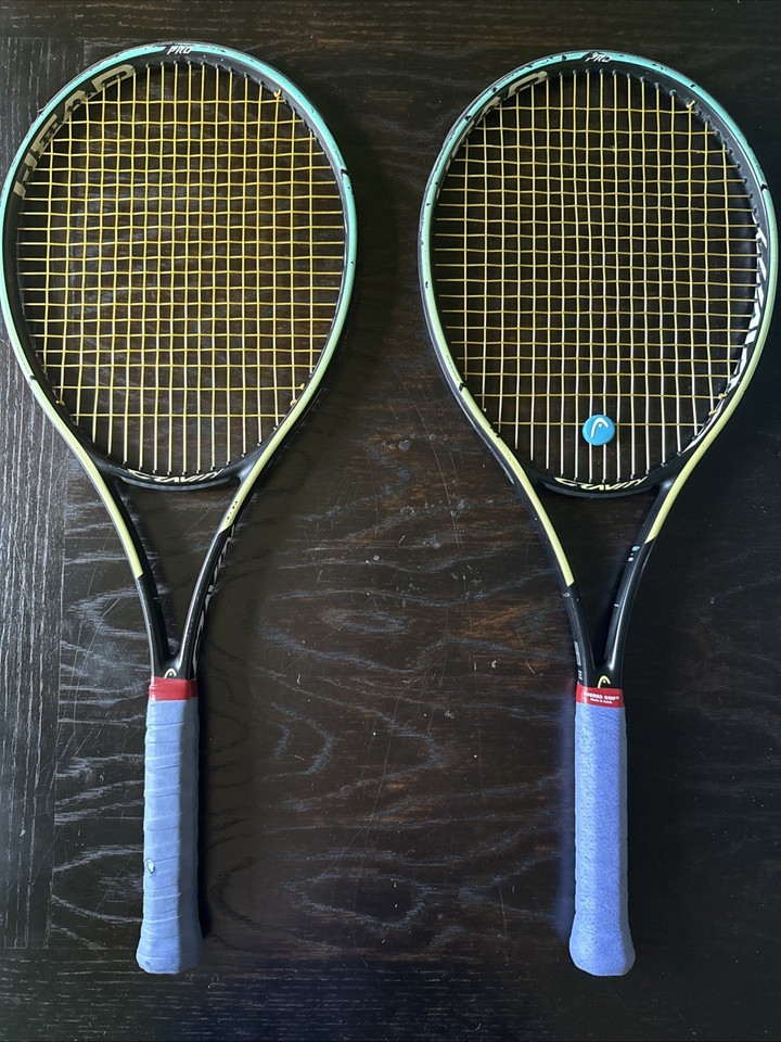 2 Head Gravity Pro 4-3/8 Grip#3 18x20 Inches With Luxilon 4G Soft ...