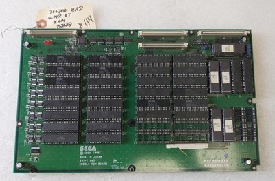 SEGA SUPER GT Arcade Game ROM Board #837-11860 (114) - BAD | eBay