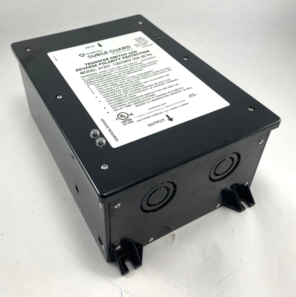 Southwire 41261-011 Surge Guard RV Power Protection Transfer Switch 50 ...