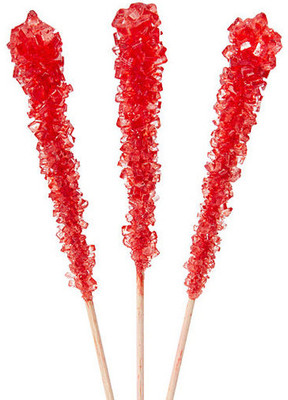 Strawberry Rock Candy On A Stick 12 count FREE SHIPPING | eBay