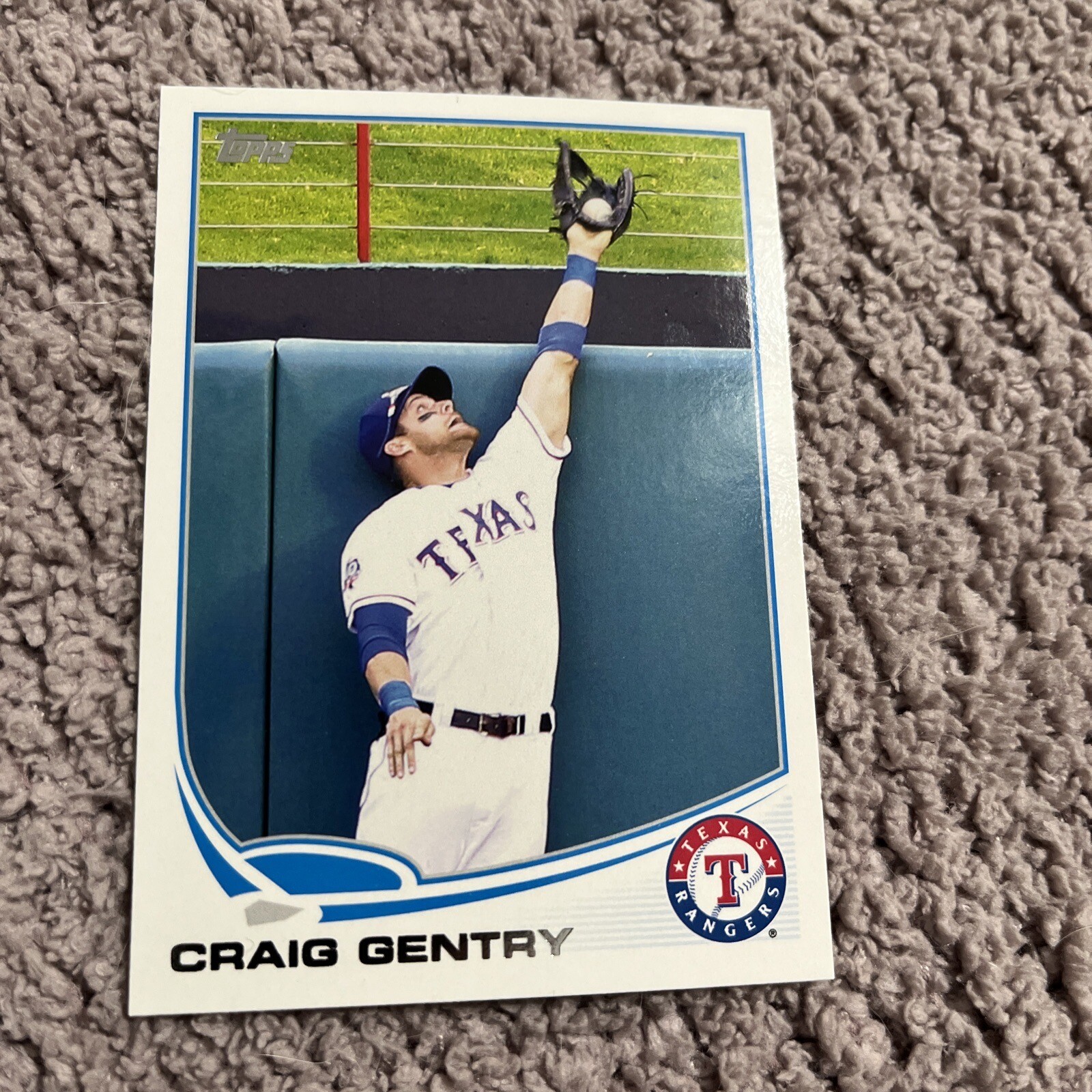 2013 Topps Series 2 Texas Rangers Baseball Card #531 Craig Gentry | eBay