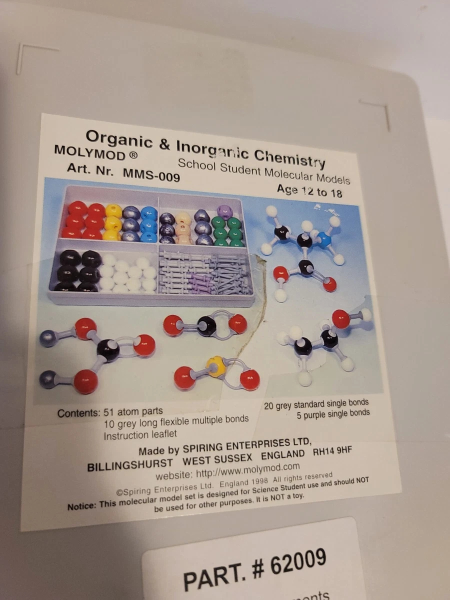 Student Molecular Modeling Kit, Molymod Arbor Scientific, 59% OFF