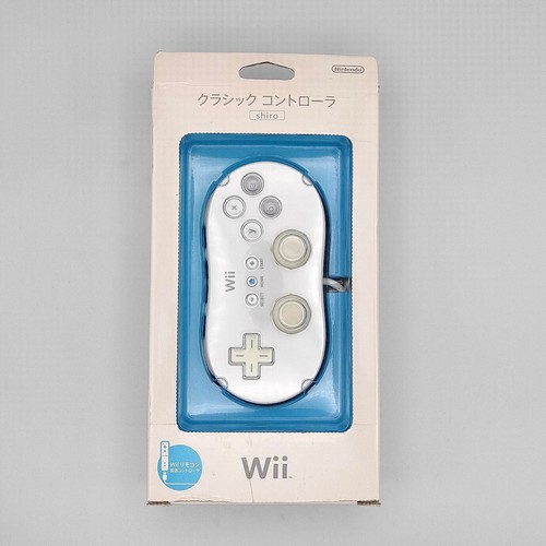 Manette Wii Classic Shiro White w/ Box, Manual 2006 Nintendo Genuine | eBay