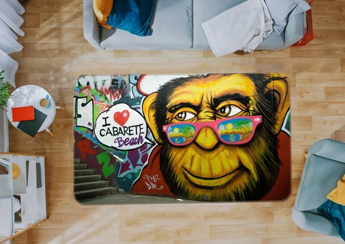 3D Yellow Monkey ZHUA3205 Game Non Slip Rug Mat Photo Carpet Amy | eBay