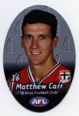 2000 St Kilda Football club player Magnet Matthew Carr | eBay Australia