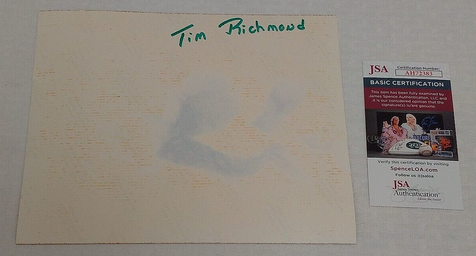 1980s TIM RICHMOND Autographed Signed 8x10 Photo NASCAR JSA 1/1 ...