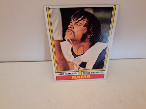 HACKSAW JACK REYNOLDS 1974 Vintage Card #25 Rookie Rc LOS ANGELES RAMS ...