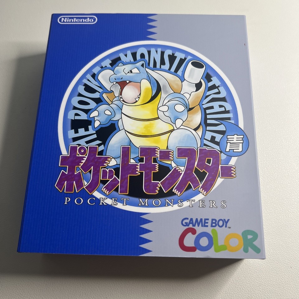 Gameboy Color Pokemon Blastoise Green Red Blue Edition Console W/ LCD ...