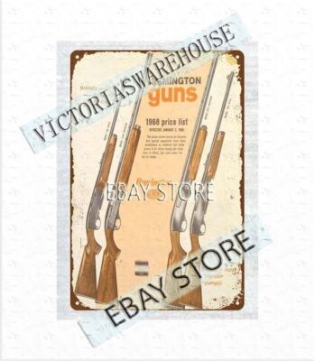 modern office wall art 1968 GUN RIFLE FIREARMS metal tin sign ...