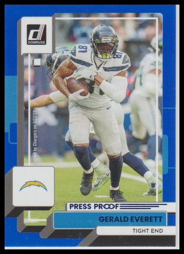 2022 Donruss #293 Gerald Everett Press Proof Blue | eBay