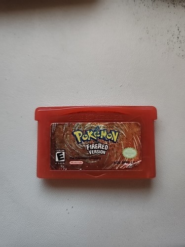 Pokemon Fire Red Nintendo Game Boy Advance Cartridge Authentic Tested ...