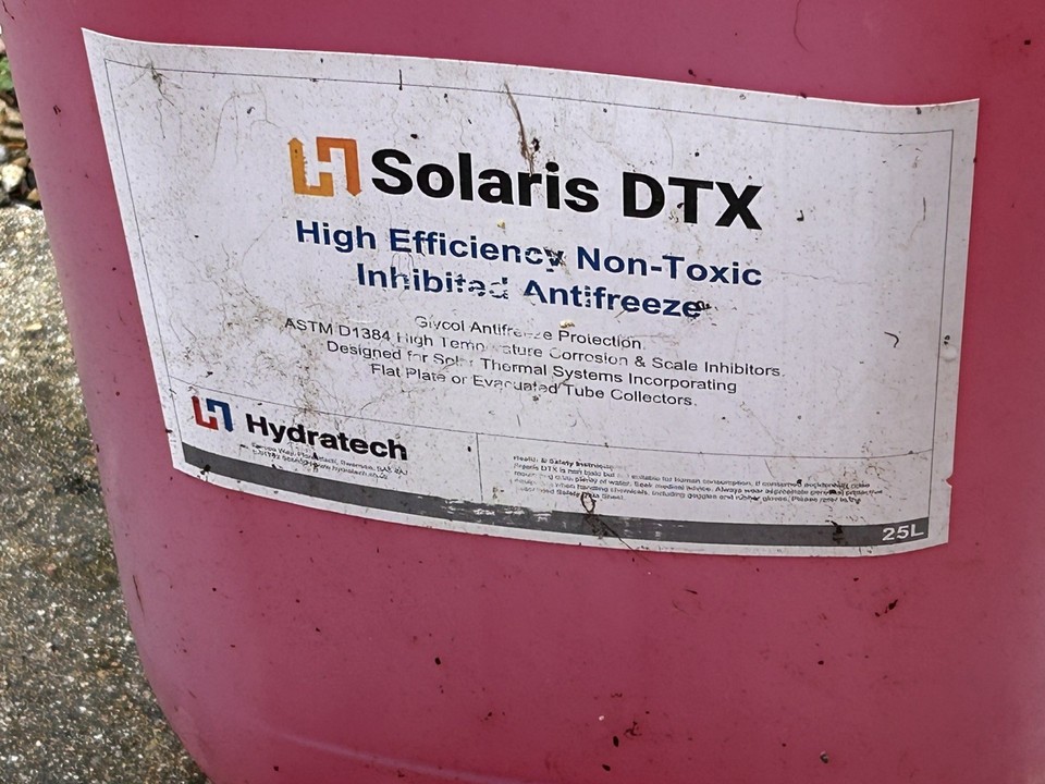 Solaris DTX Solar Thermal Heating System Inhibited Glycol Fluid ...