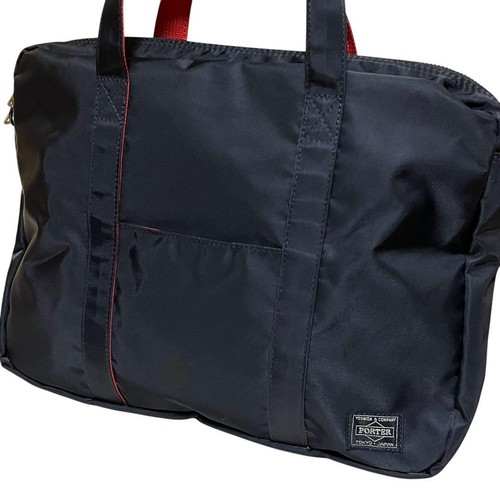 Porter L-Fine Briefcase Red Nylon Business Bag Used | eBay