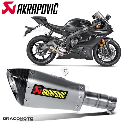 YAMAHA YZF-R6 2010-2022 Exhaust AKRAPOVIC Titanium RC S-Y6SO9-ASZ ...