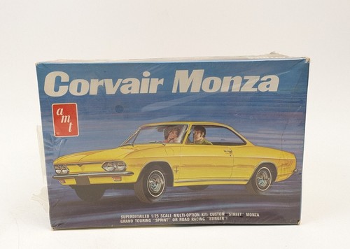 Vintage AMT Corvair Monza Plastic Model Kit #T374-225 SEALED COMPLETE 3 ...