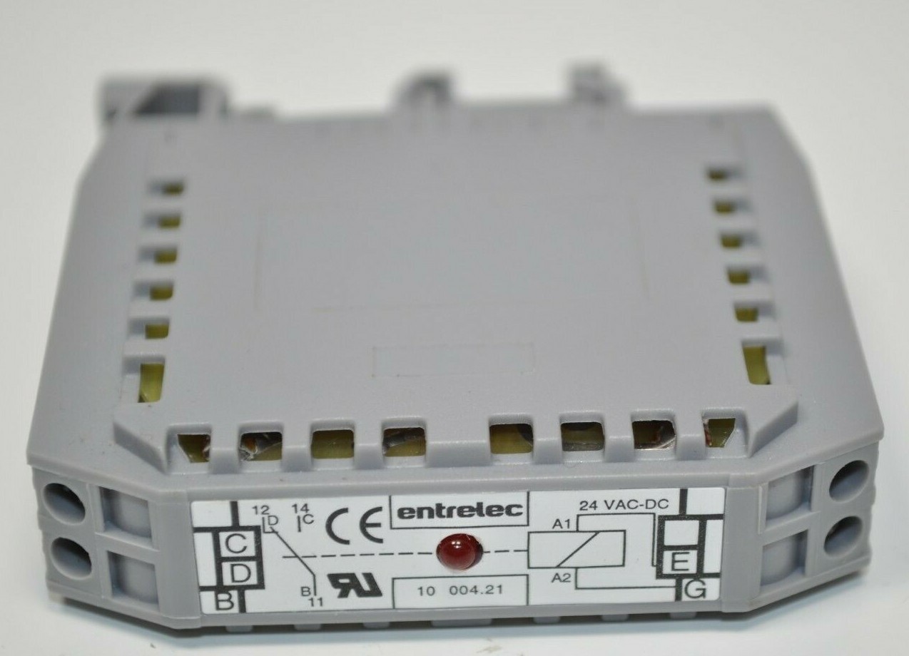 Entrelec 10-004.21 Relay Interface Module 24VAC-DC - Din Rail Mount | eBay