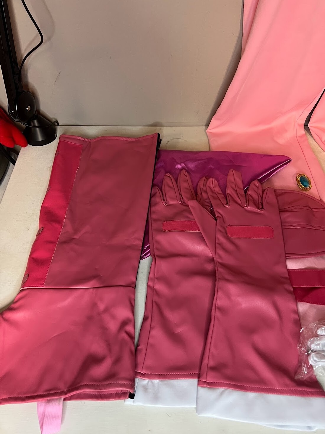 Princess Peach Mario Cart Racer Jumpsuit Adult Cosplay Halloween ...