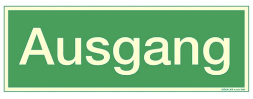 Escape Route Emergency Exit Shield Sticker Luminescent - Self Adhesive ...