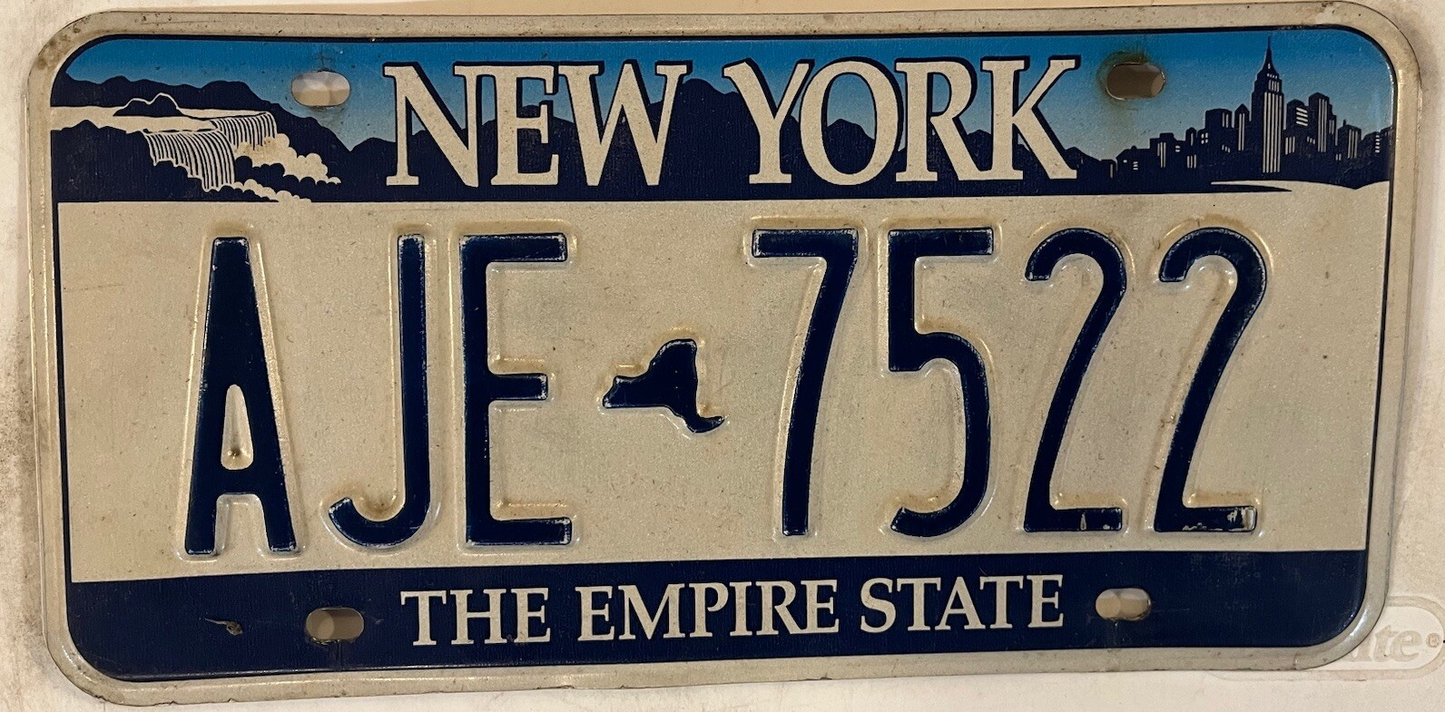 New York Blue NIAGARA FALLS license plate Bridal Veil AJE 7522 American ...