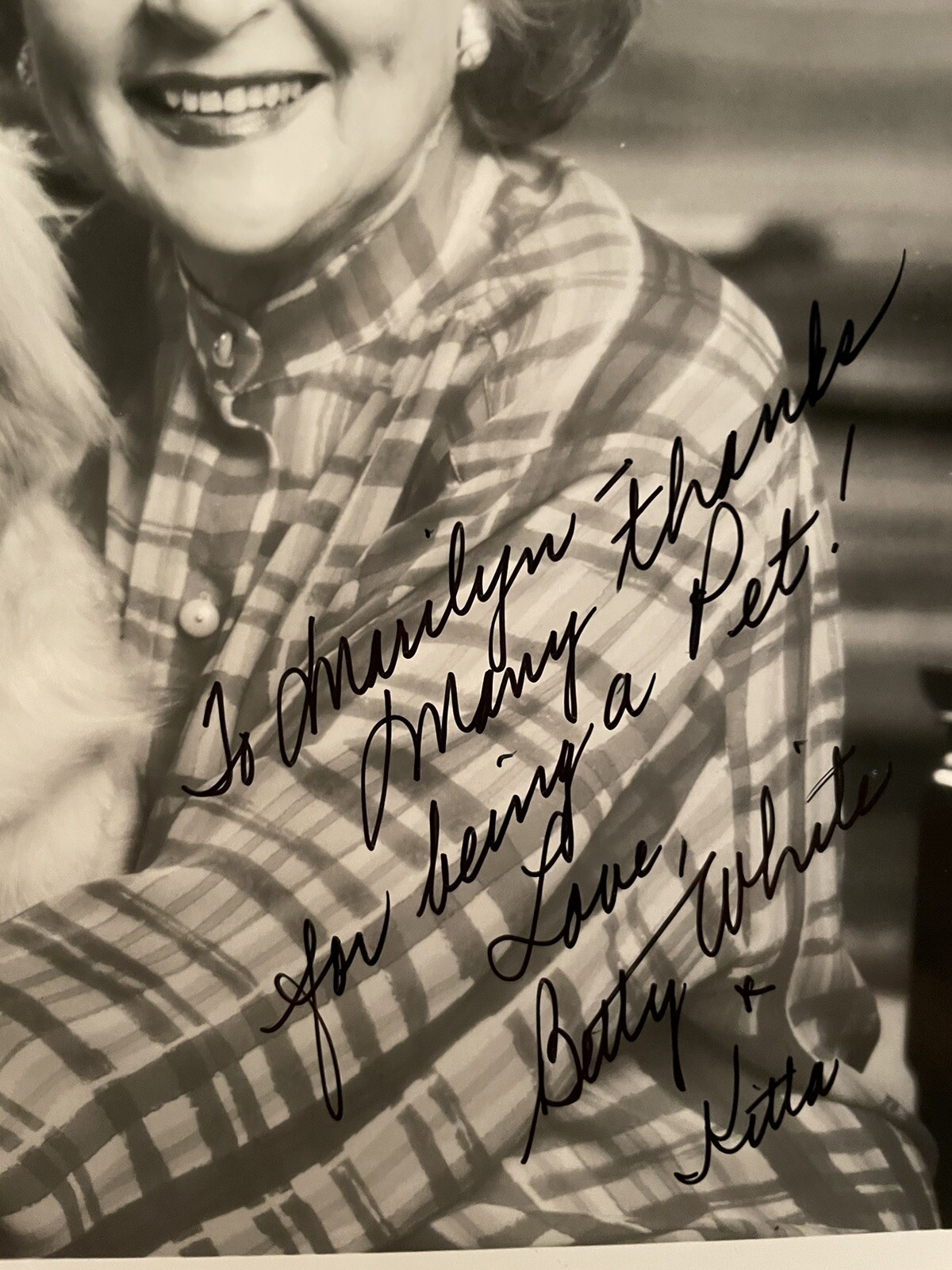 Betty White PSA COA Authenticated Signed Autograph Photo With Her Dog ...