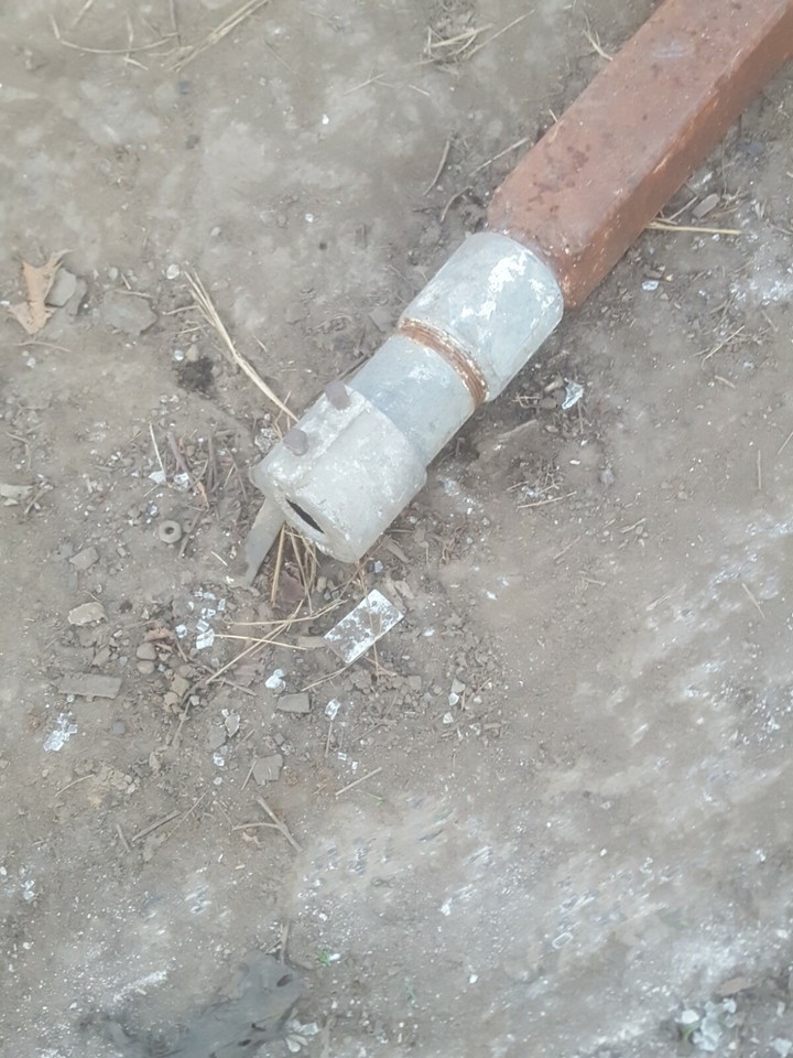 Revere gas station light pole old antique break away square | eBay