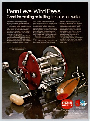 982 Penn Reels Shown Penn 209MS The Great American Reel Company Print ...