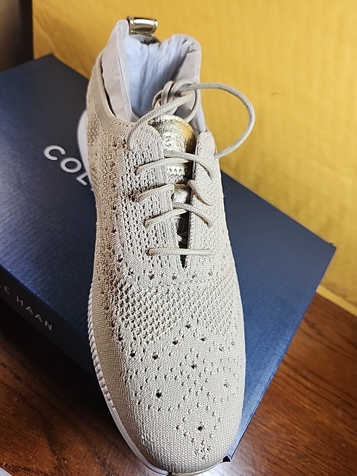 Cole Haan Women 2 ZEROGRAND Stitchlite Oxford Rye Knit/Optic White ...