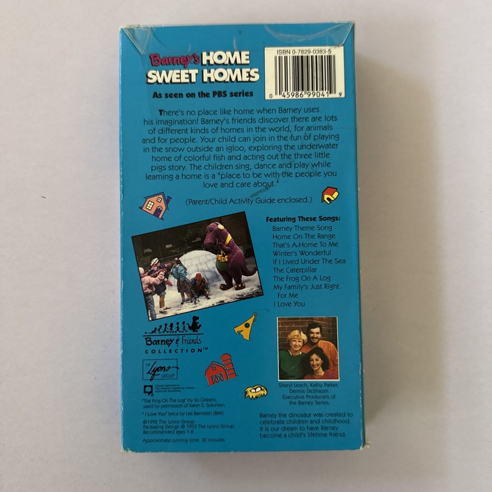 Barney & Friends Collection: Barney's Home Sweet Homes VHS Video Tape ...