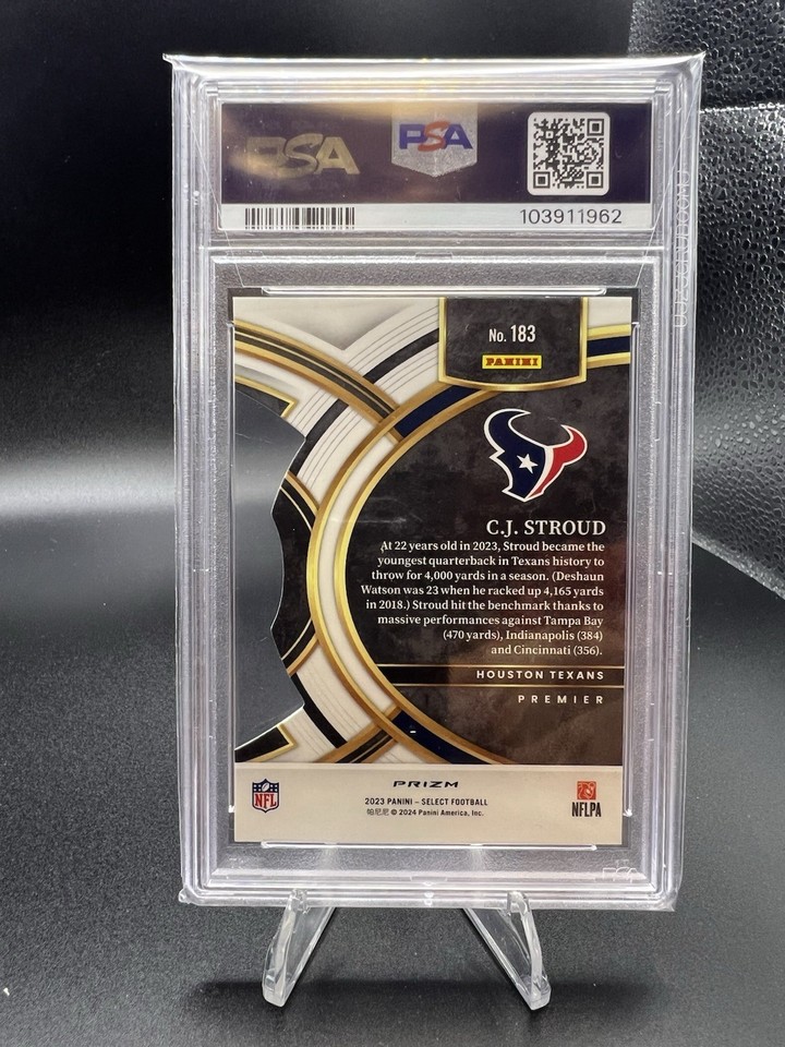 2023 Panini Select - Premier Level C.J. Stroud #183 Red & Blue Prizm ...