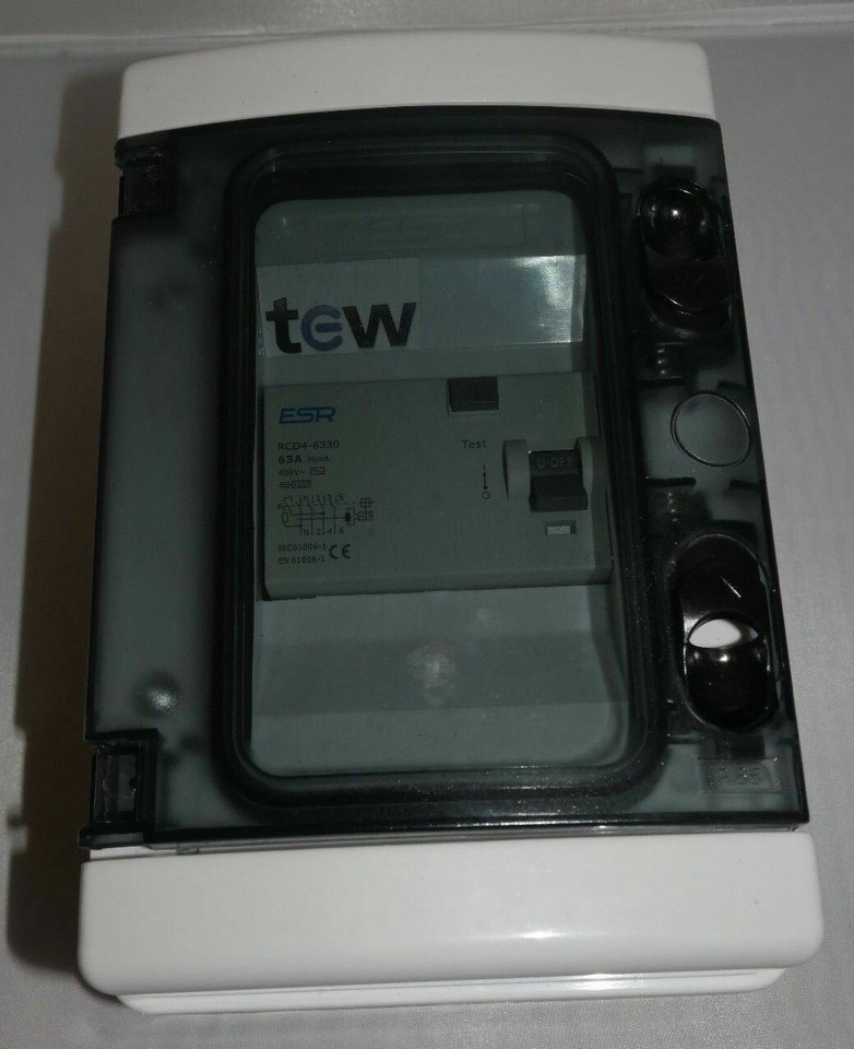 30mA 100mA 4 pole RCD 3 phase 63 80 Amp TP&N 63A 80A Time Delay with ...