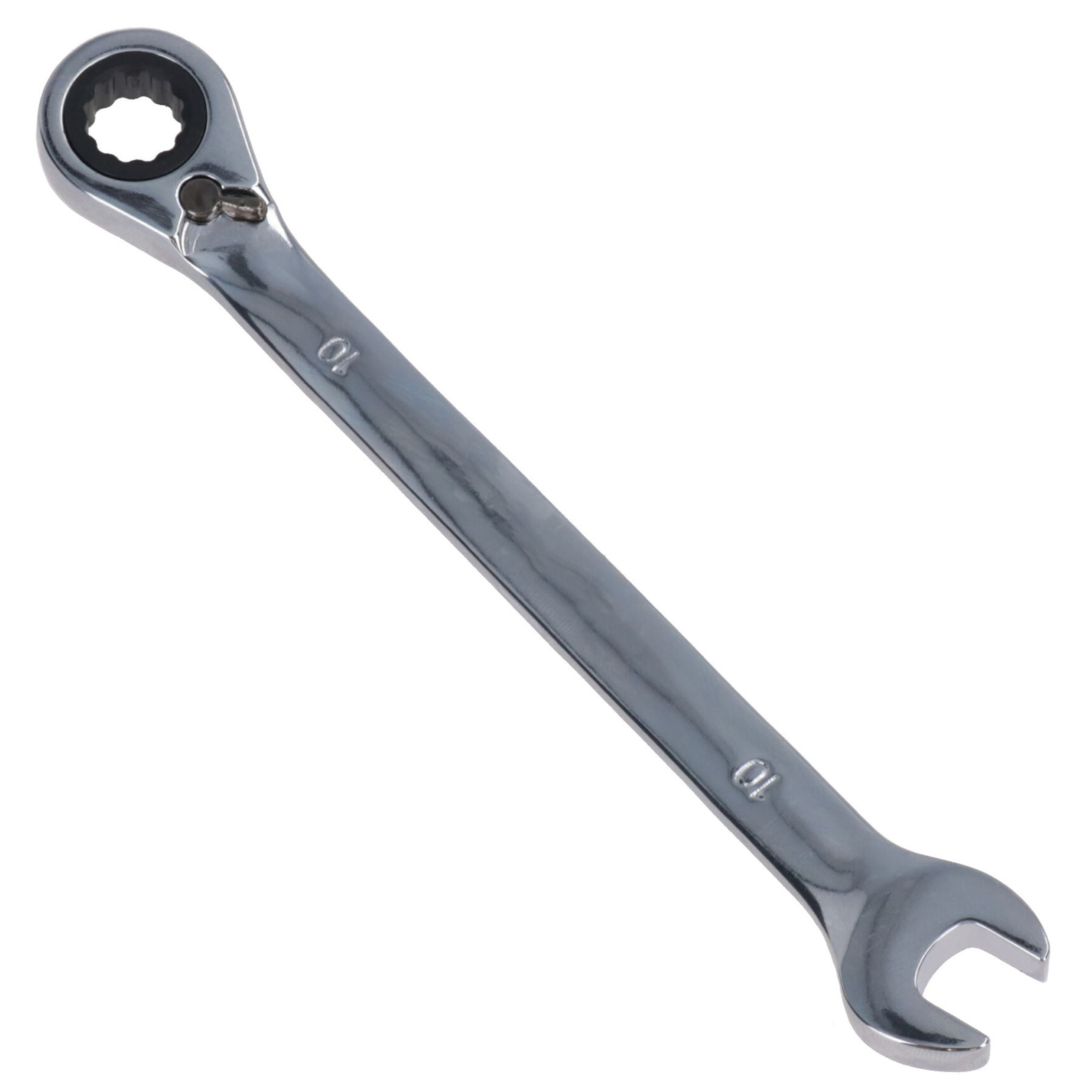 10mm Reversible Cranked Offset Ratchet Combination Spanner Wrench 72 ...