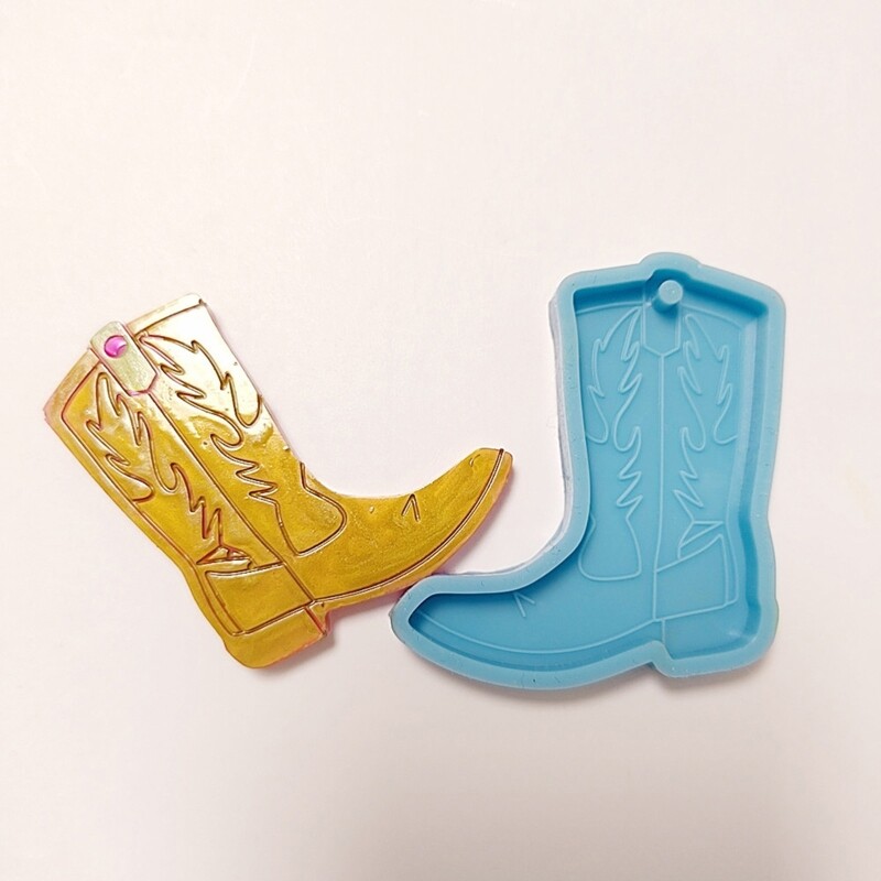 Cowboy Boot Keychain Crystal Epoxy for Creative Silicone Love | eBay