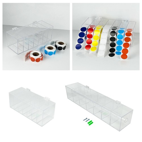 Clear Sticker Roll Holder Label Dispenser Versatile Desktop or Wall ...