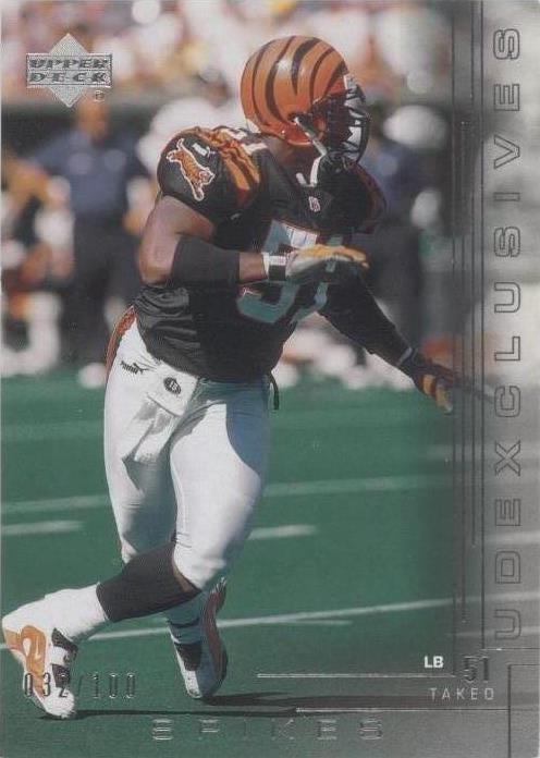 2000 Upper Deck - Takeo Spikes #50 UD Exclusives Silver /100 for sale ...