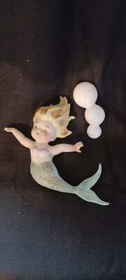 Vintage Napco/ Norcrest Ceramic MERMAIDS Wall Plaque Figurines | eBay