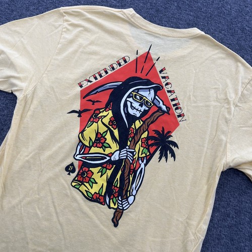 Zero Foxtrot Extended Vacation Shirt Mens M Skull USA American Veteran ...