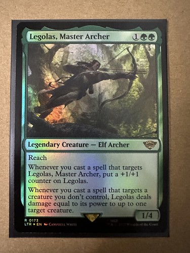 Legolas, Master Archer FOIL Lord of the Rings LTR MTG Magic Gathering ...