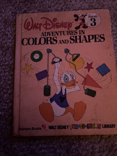 Walt Disney Adventures in Colors and Shapes Volume 3 book (v. nice) | eBay