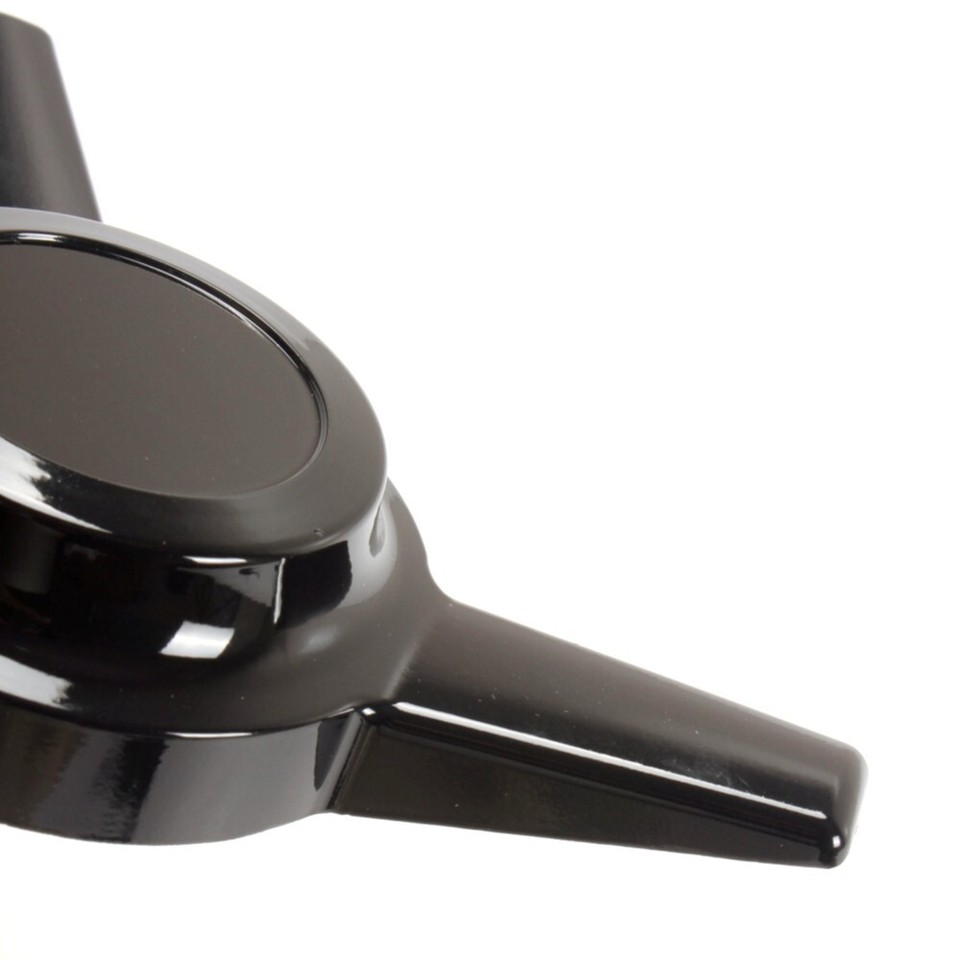 Tribar Knock Off Spinner Arm Zinc Alloy Wheel Rim Center Caps Black Set ...