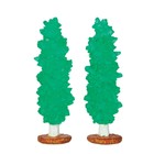 Lemax 2017 Rock Candy Tree Set Of 2 Sugar 'N Spice #64113 Green Crystal ...