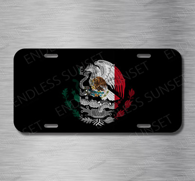 Mexico Mexican Flag Mexicano Car License Plate Front Auto Tag Plate | eBay