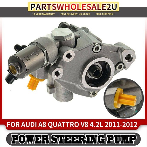 Power Steering Pump for Audi A8 Quattro 2011 2012 V8 4.2L Sedan 4H0-145 ...