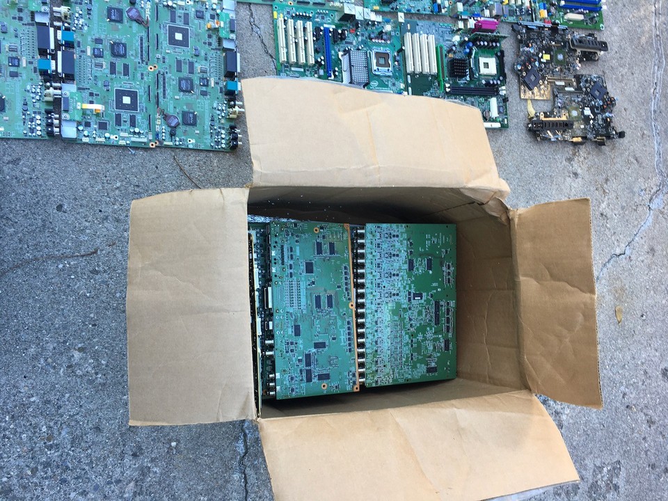 Motherboard Circuit Board Scrap Lot 34lbs PC for precious metals ...