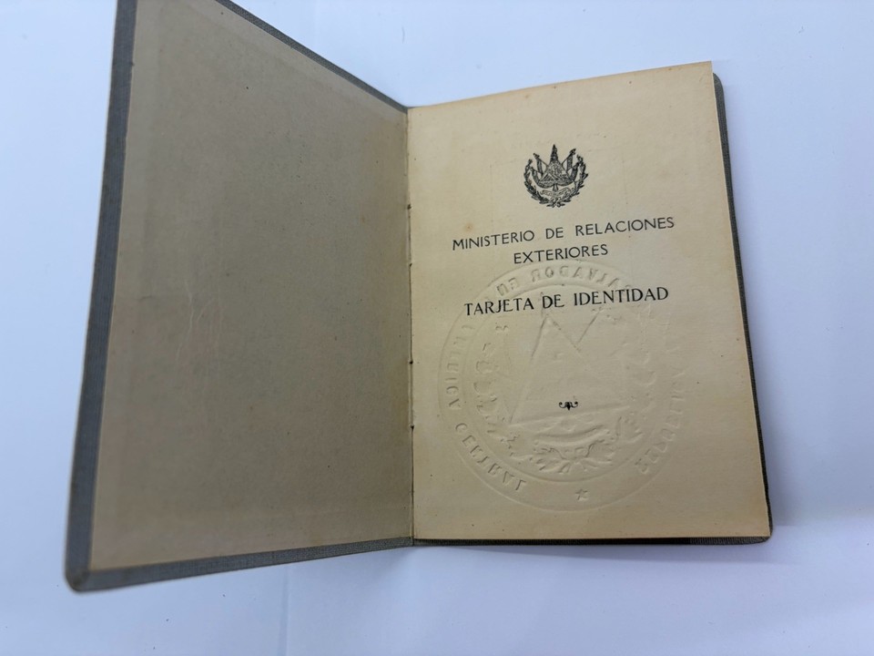 Vtg Antique 1937 US Diplomat Passport Tarjeta de Identitad ID San ...