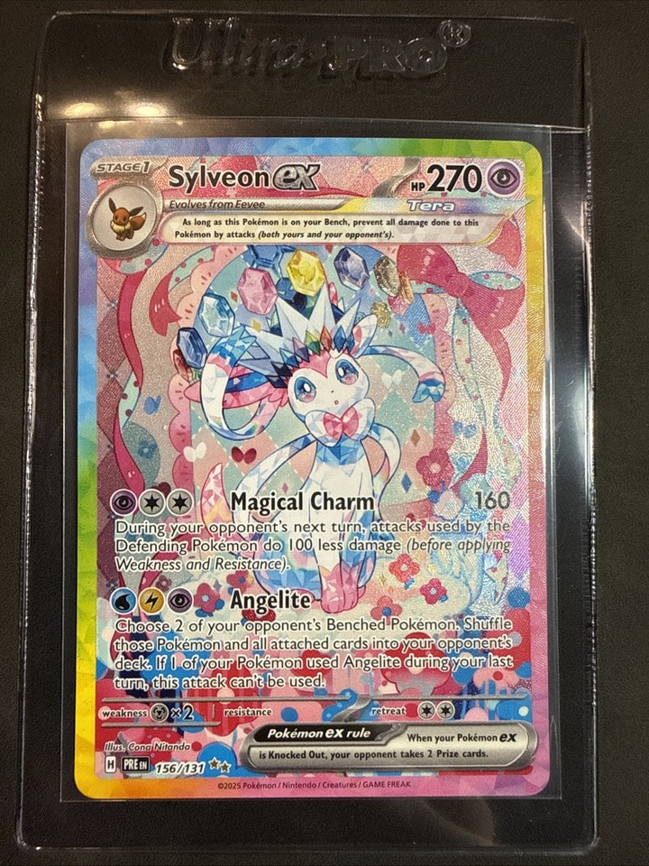 Pokémon Sylveon Ex 156/131 SIR - Prismatic Evolutions - Near Mint Ready ...