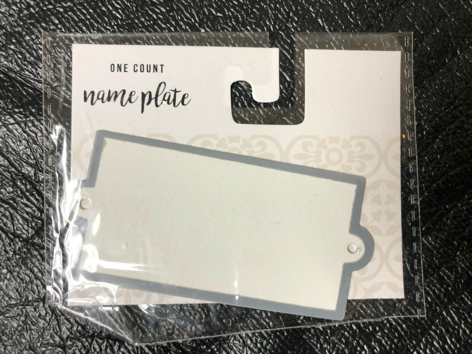 Blank Silver Name Plate
